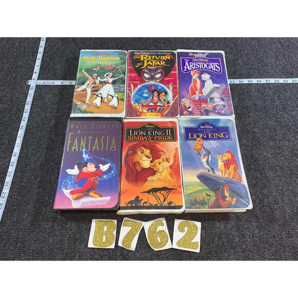 Media | Lot Of 6 Animated Family Vhs Classics Mary Poppins Lion King ...